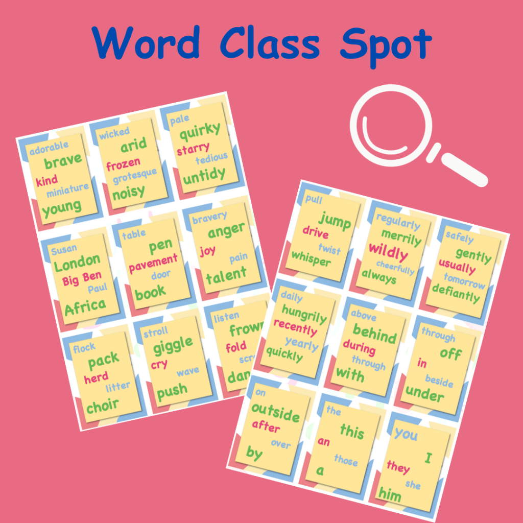Word Class Spot Playful Learning Games