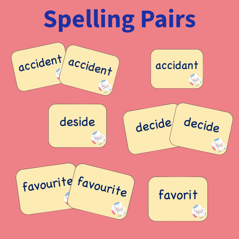 Spelling Pairs - Playful Learning Games