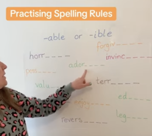 Adding the Suffix -able or -ible - Playful Learning Games