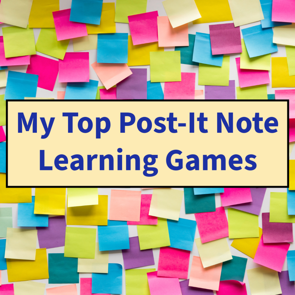 My Top Post-It Note Learning Games - Playful Learning Games