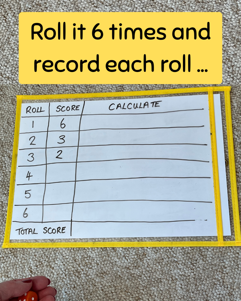 Roll and Score - Playful Learning Games