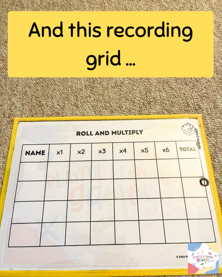 Roll and Multiply - Playful Learning Games