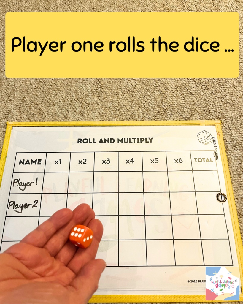 Roll and Multiply - Playful Learning Games